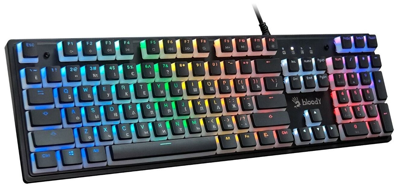 Игровая клавиатура A4Tech Bloody S510RP, механическая, USB, подсветка, русская раскладка
