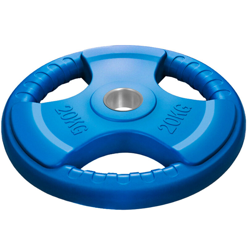 Диск обрезиненный с 3-мя хватами Voitto V-305 20 кг, цветной (d51)