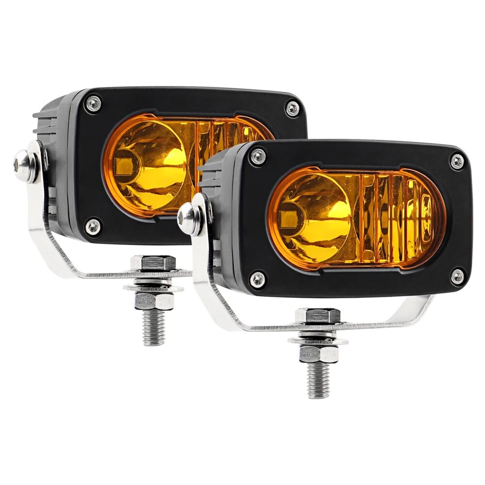 2шт желтые LED фары 3" для внедорожника, ATV, UTV