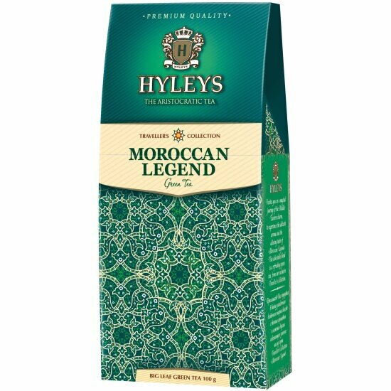 Чай зеленый Hyleys ароматизированный Хэйлис () марокканская легенда китайский крупнолистовой 100 г