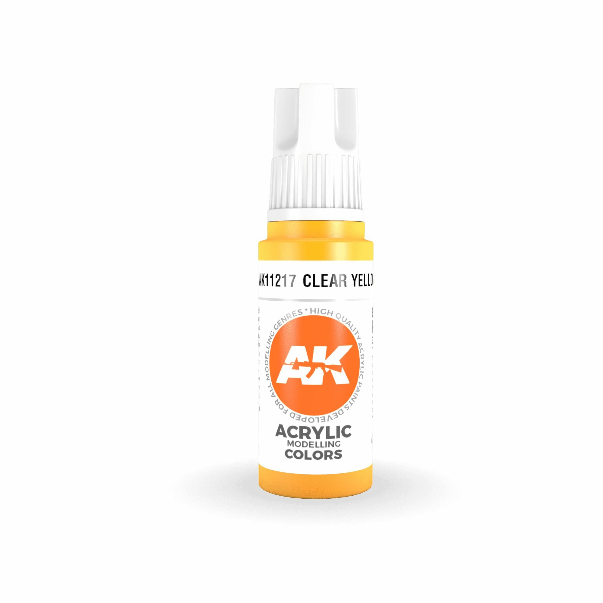Краска акриловая AK INTERACTIVE Clear Yellow 11217 17ml
