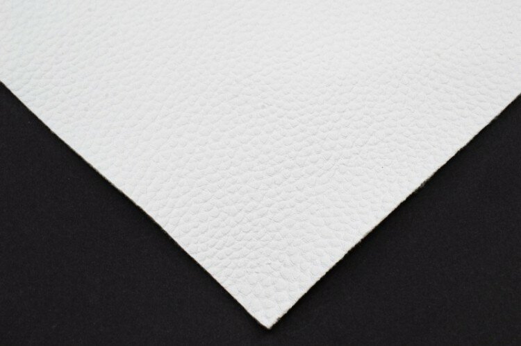 Кожа искусственная для рукоделия 15х20см, цвет белый, 1028-086, 1шт