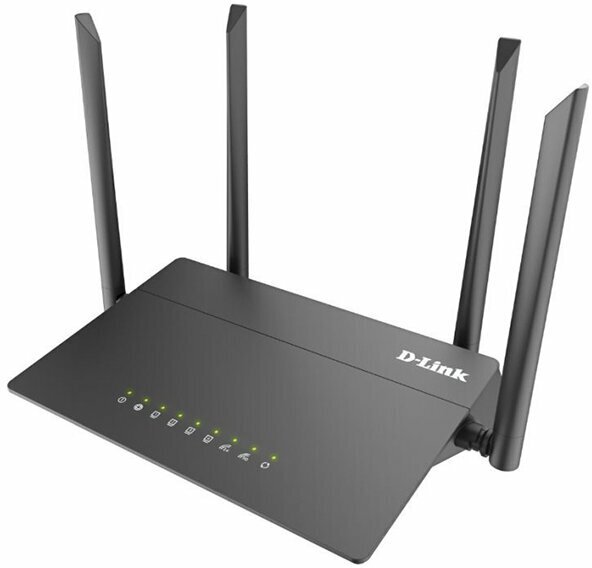 Wi-Fi роутер D-Link DIR-841/RU/A1A, Wi-Fi 5, 2.4 ГГц/5 ГГц, MU-MIMO, 4х10/100 BASE-TX, черный — фото 1