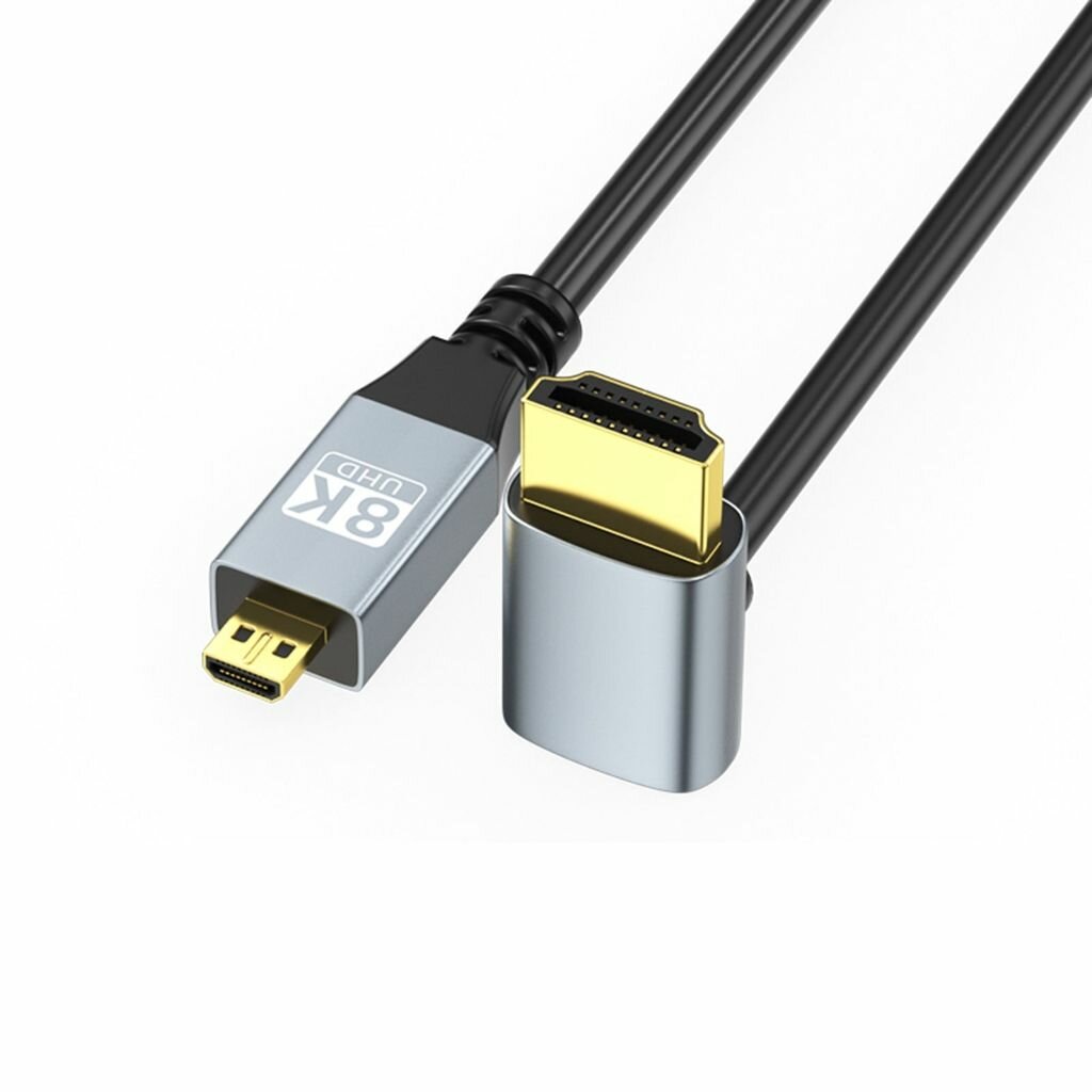 Металлическая версия 2.1 видеокабель micro HDMI к HDMI-2 м вниз