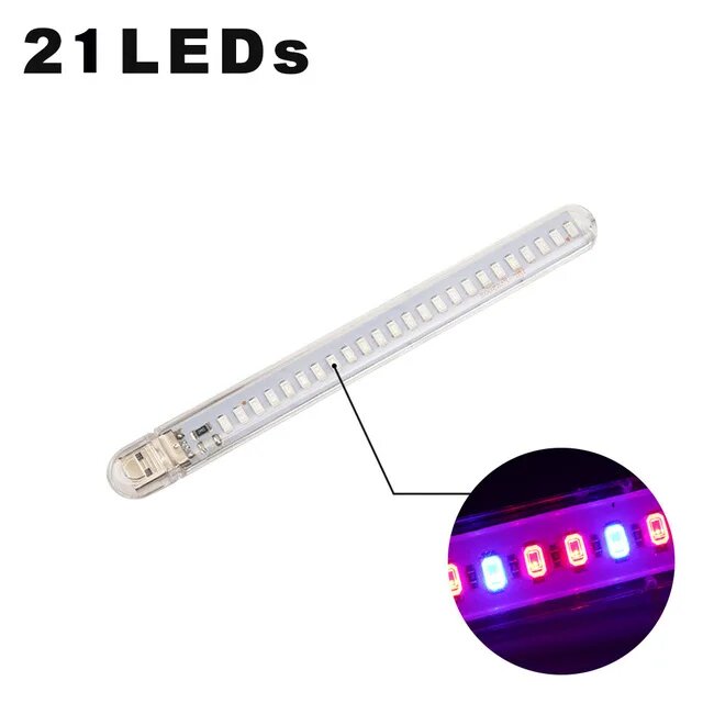 Портативная USB фитолампа 21 LED