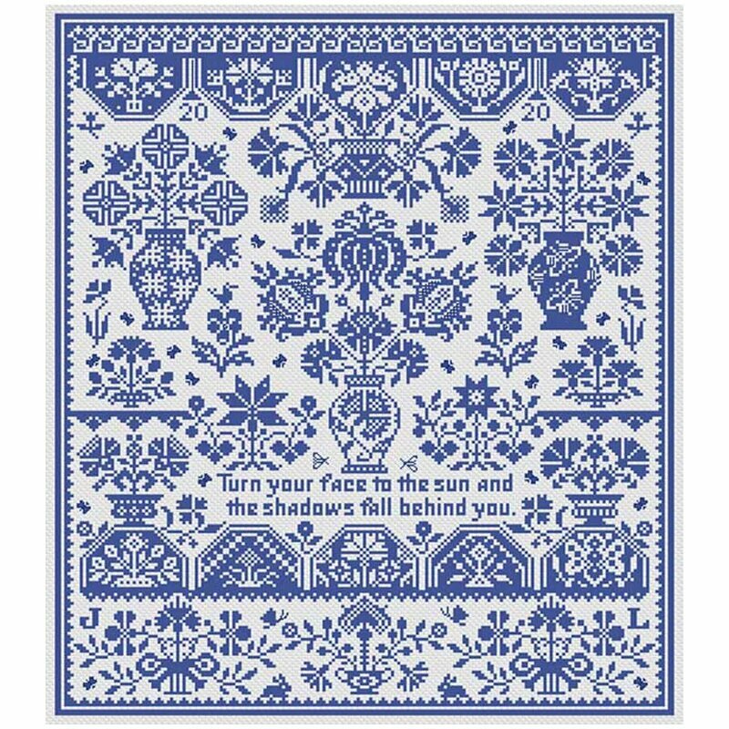 Наборы для вышивки крестом "Садовая буква" 14CT unprint canvas