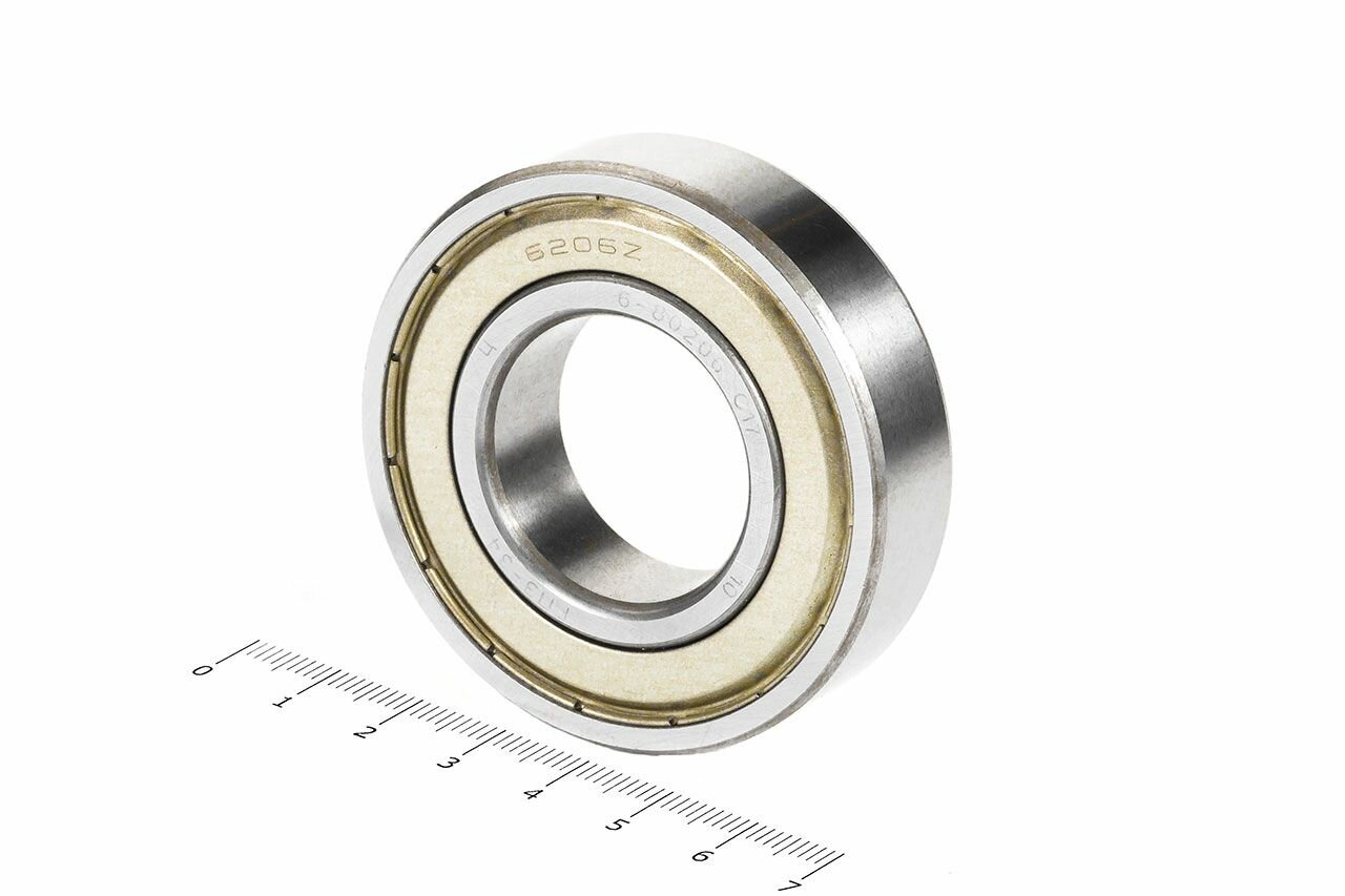 Подшипник шариковый 6206 ZZ (6-80206 АС17) ГПЗ/СПЗ-4