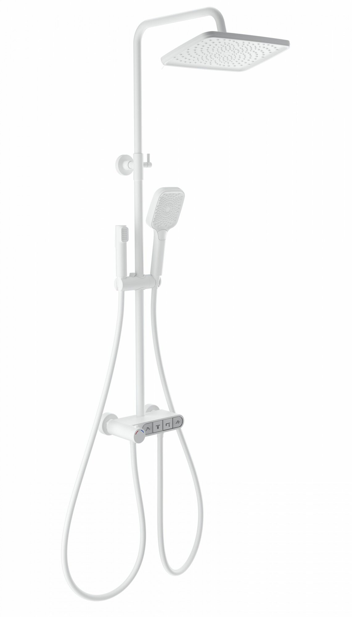 Душевая система с термостатом Wonzon&Woghand WW-B3112-MW, Белый матовый