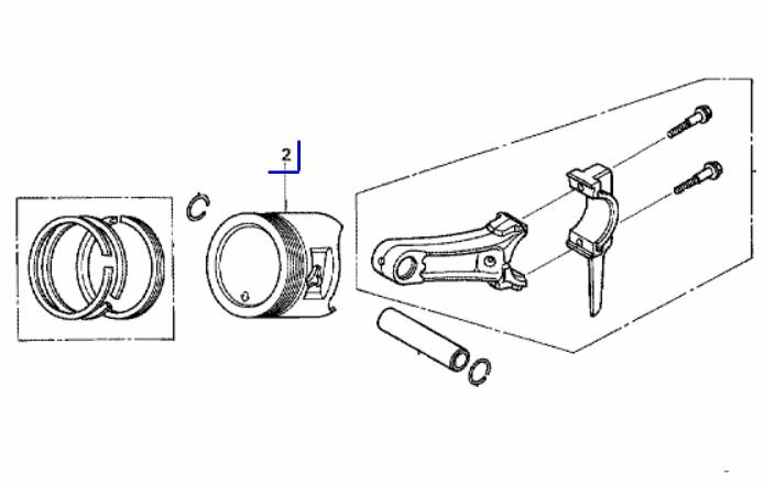 Поршень для двигателя Honda серии GX160/GX200 (под расточку 0.50); Артикул Honda: 13103ZL0020 (Оригинал)