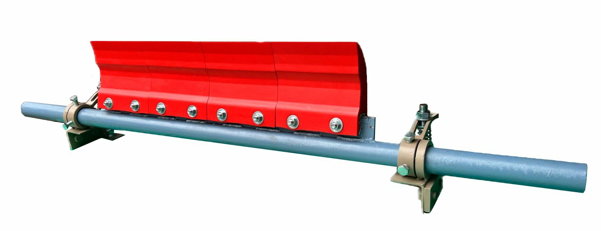 Скребок грубой очистки конвейерной ленты с профилированными ножами из полиуретана