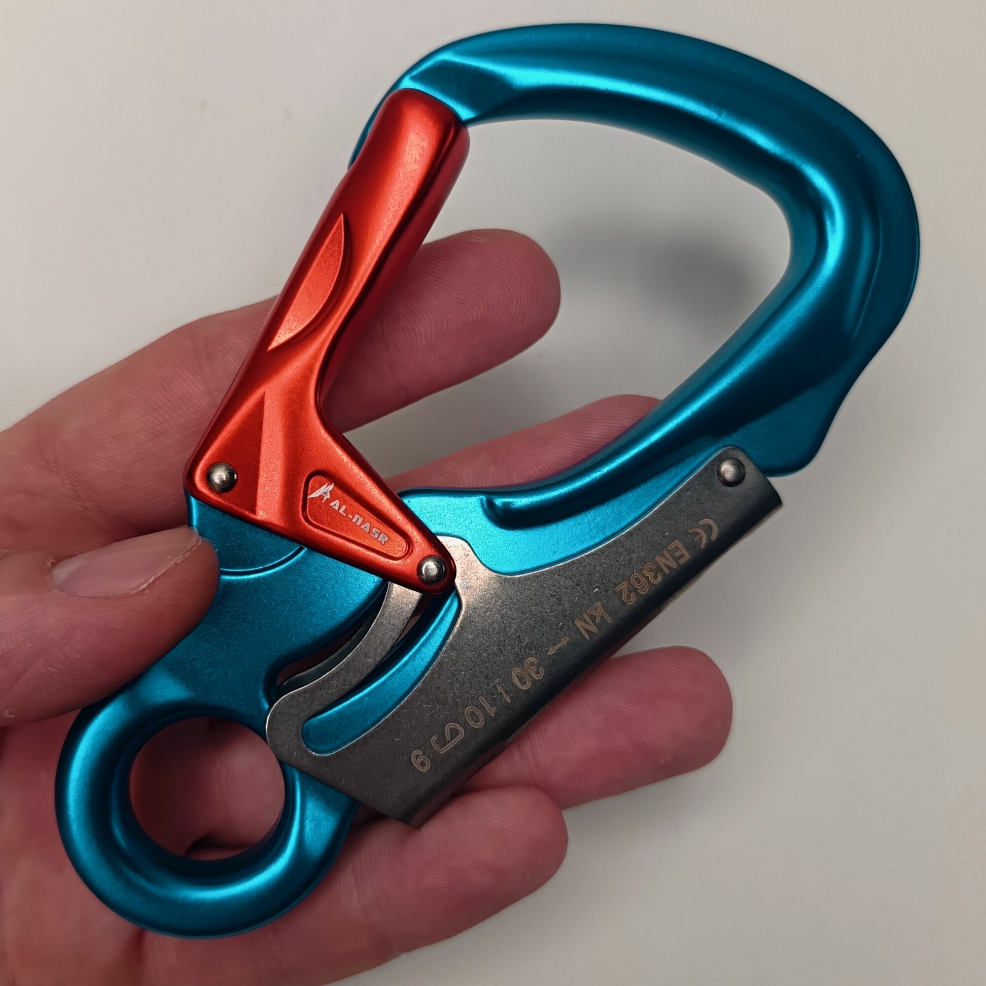 Карабин AL-NASR монтажный HB синий, соединительный элемент концевой 30 kN