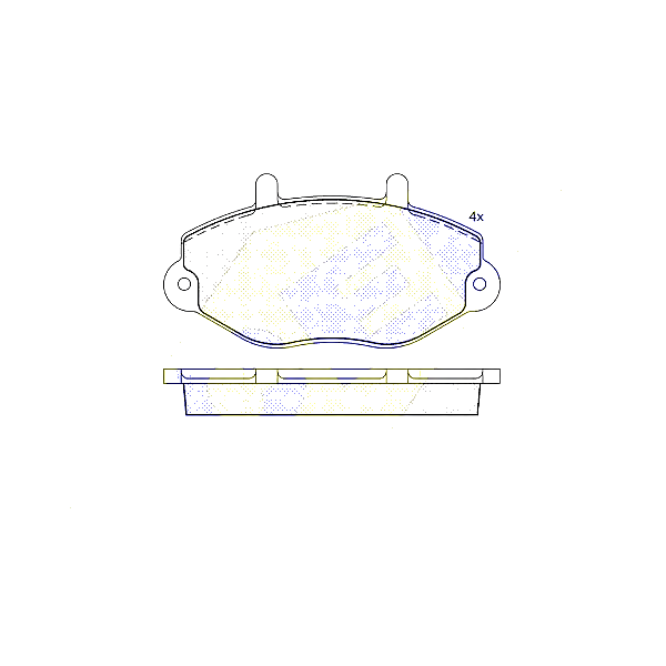 ICER 140897 (1074972 / 1134159 / 1301592) 140897 колодки дисковые п. диск 15\ Ford (Форд) Transit (Транзит)