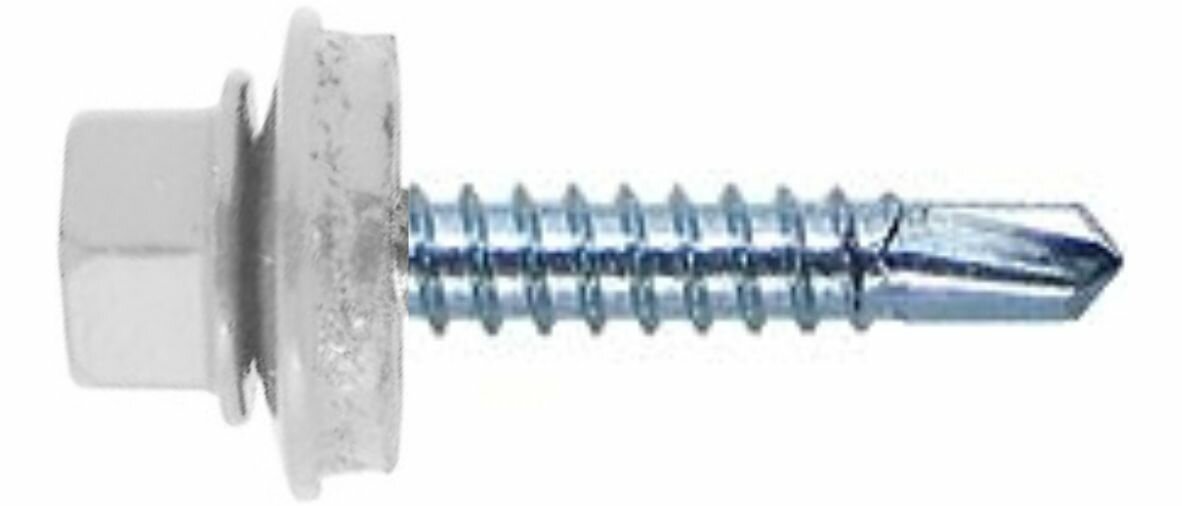 Саморез кровельный 5,5х25 RAL 9003 белый