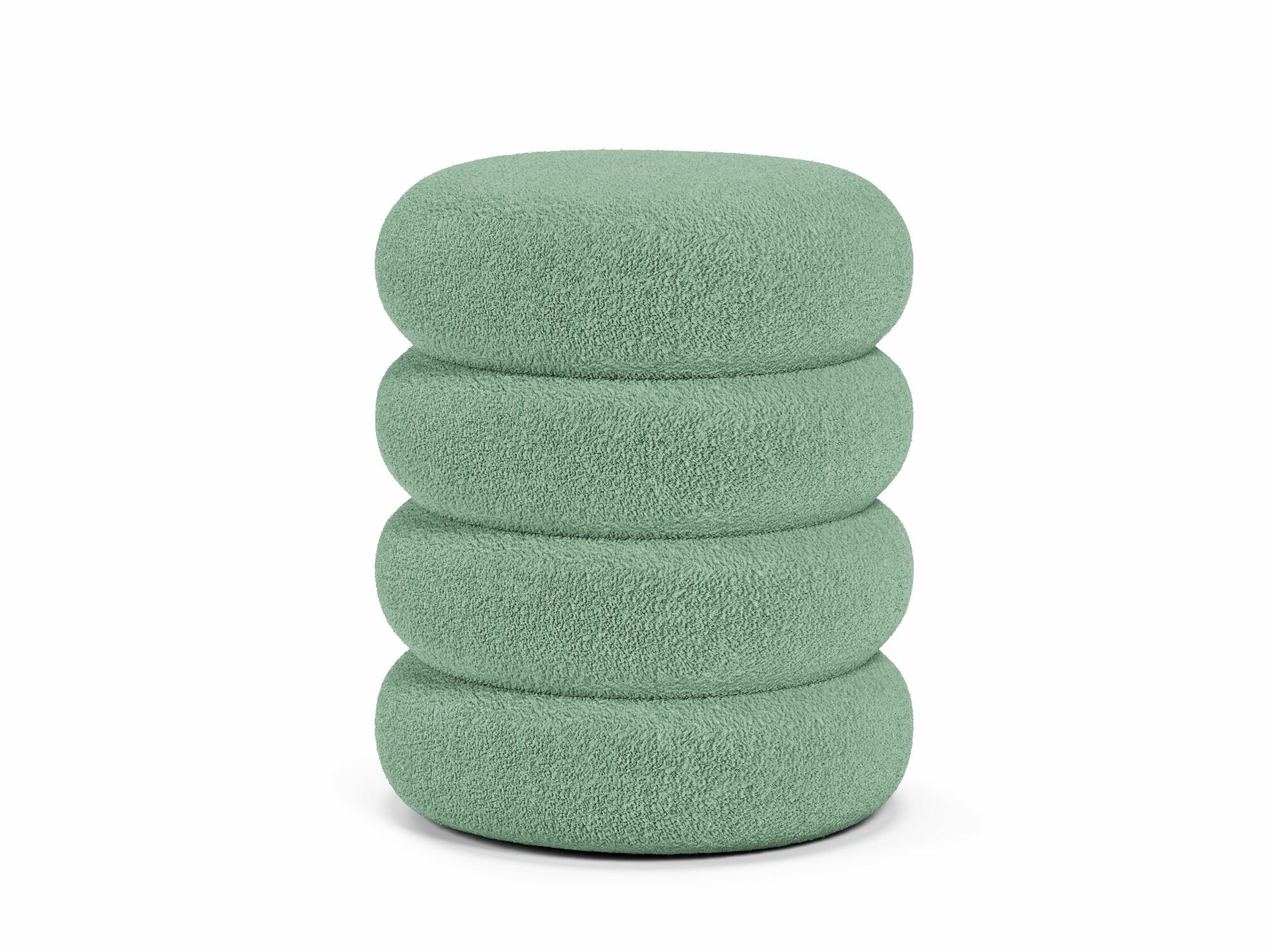Пуф Marsello Bravo Wasabi (40х34), букле, цвет мятный