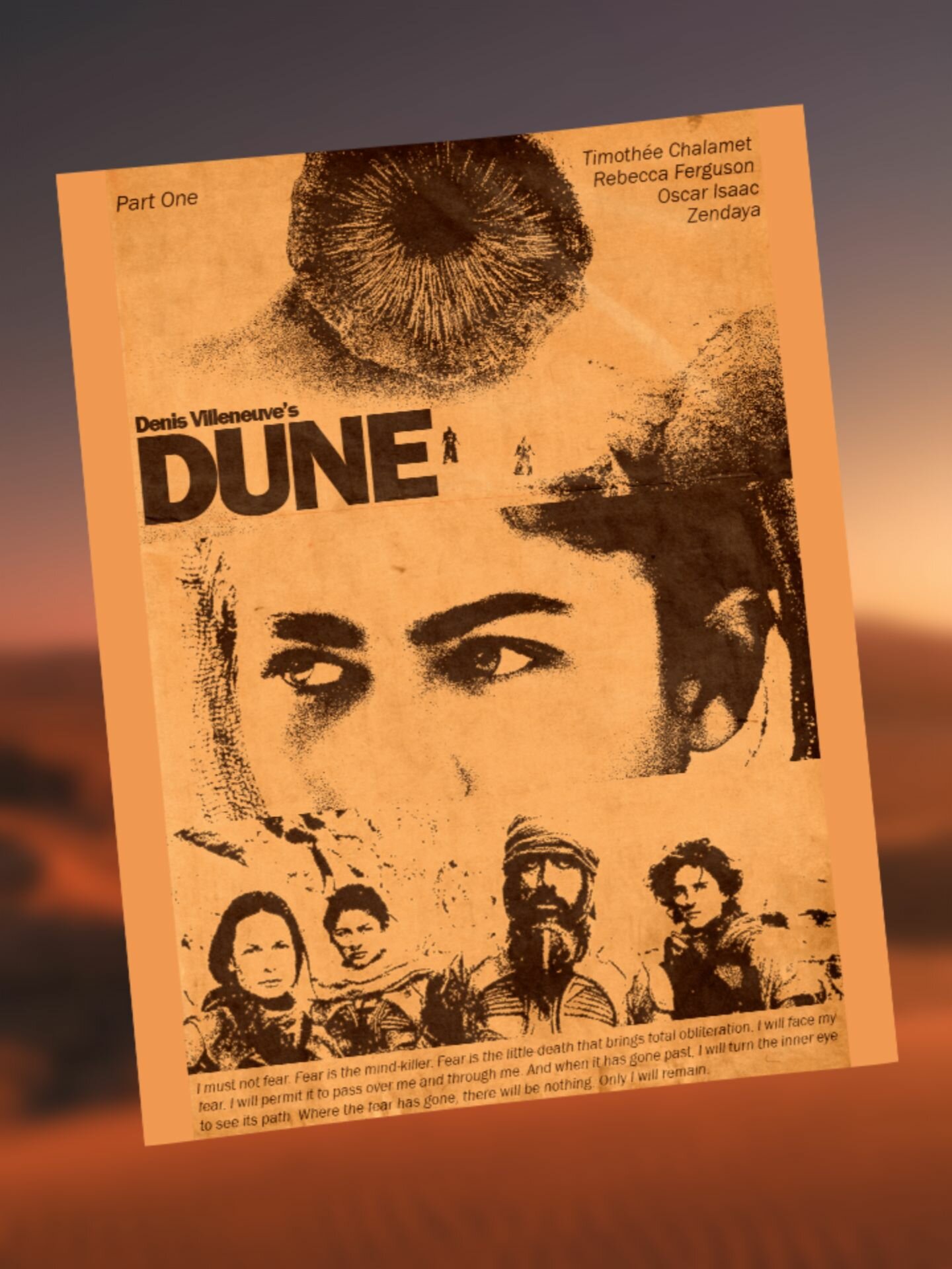 Постер pinterest "Дюна", 29.7х42см, А3, глянцевый