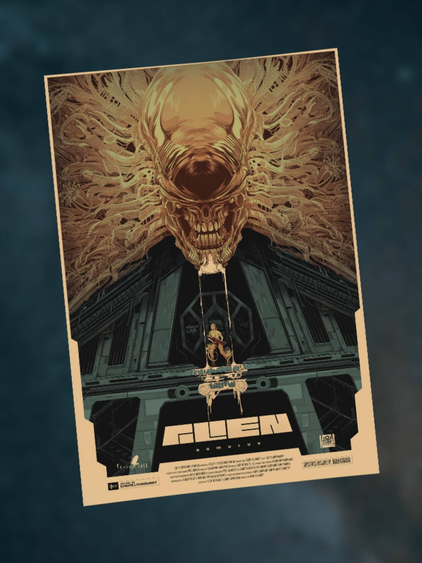 Постер pinterest "Чужой: Ромулус", 29х42, А3, глянцевый