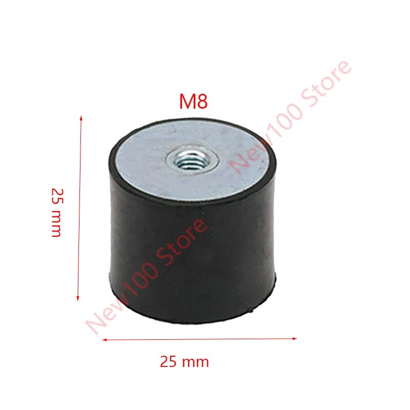 Резиновые виброизоляторы XMSJ DD M8 25x25mm