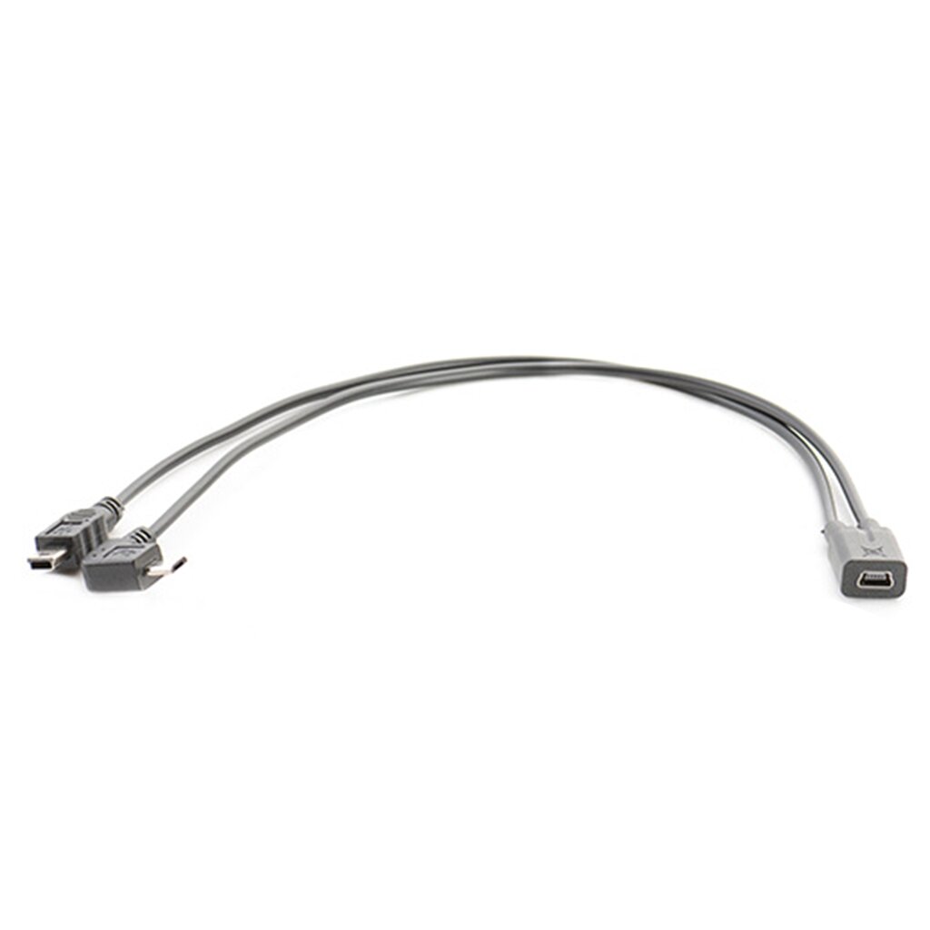 Мини-USB-Разветвитель Удлинительный Кабель Mini 5p Женский к mini 5p Прямоугольный Штекер + Микро-Штекерный Шнур Разветвитель Зарядного Шнура