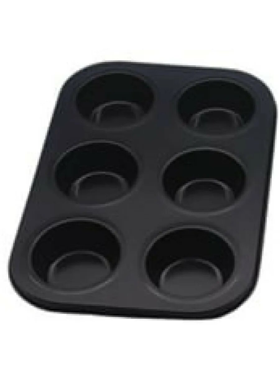 Форма для выпечки металлическая прямоугольная 26,5х18,5х3 см PERFECTO LINEA Starcook на 6 кексов (16-271931)