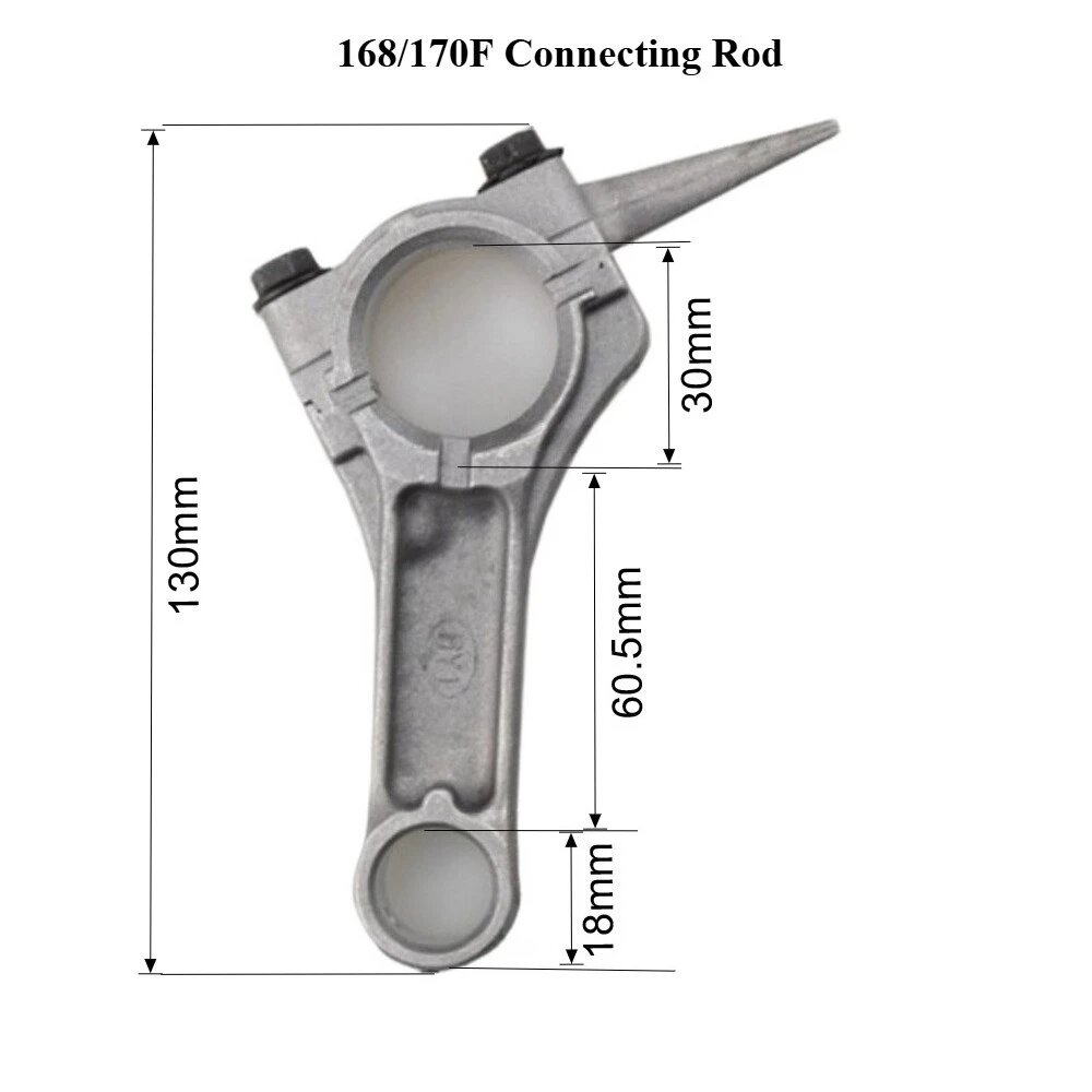 Шатун для двигателя, аксессуары для генератора 152F 154F 168F 170F 177F 188F 190F GX390, кривошипный вал