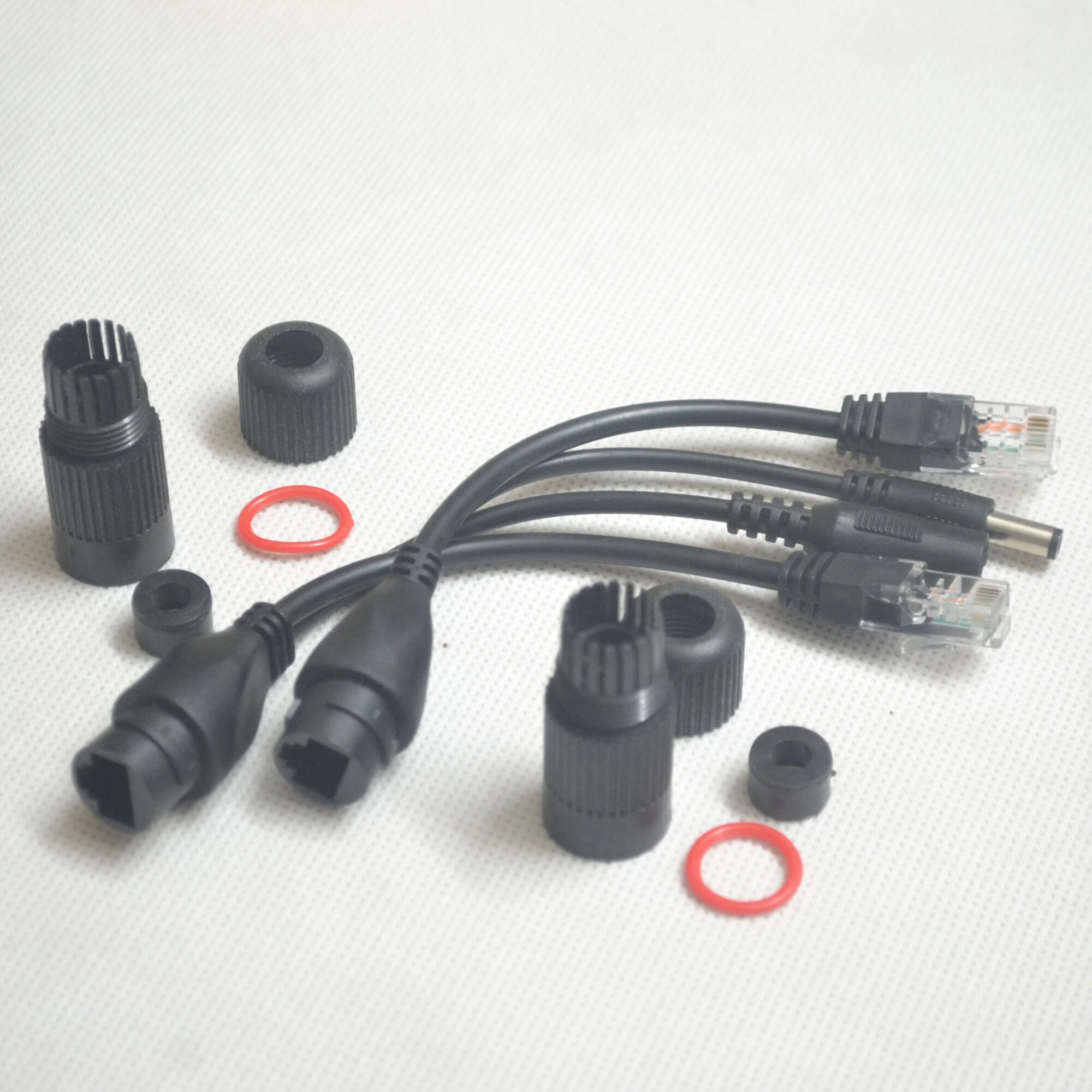 Водонепроницаемый кабель POE, пассивный адаптер питания через Ethernet, уличный разветвитель POE, инжектор RJ45, 12-48 В для IP-камеры