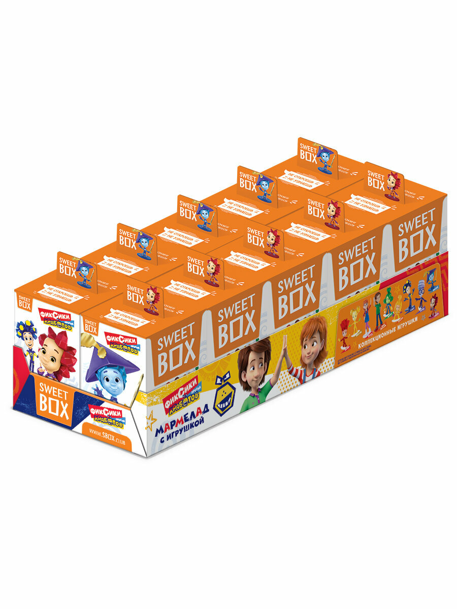 Sweet Box Конфитрейд Фиксики свитбокс с подарком и мармеладом, 10шт