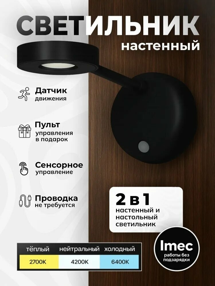 Настенный светильник, Без цоколя