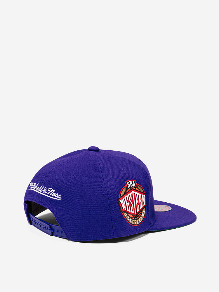 Кепка Mitchell & Ness Conference Patch Snapback для мужчин и женщин, размер OneSize, фиолетовый 675 — фото 1