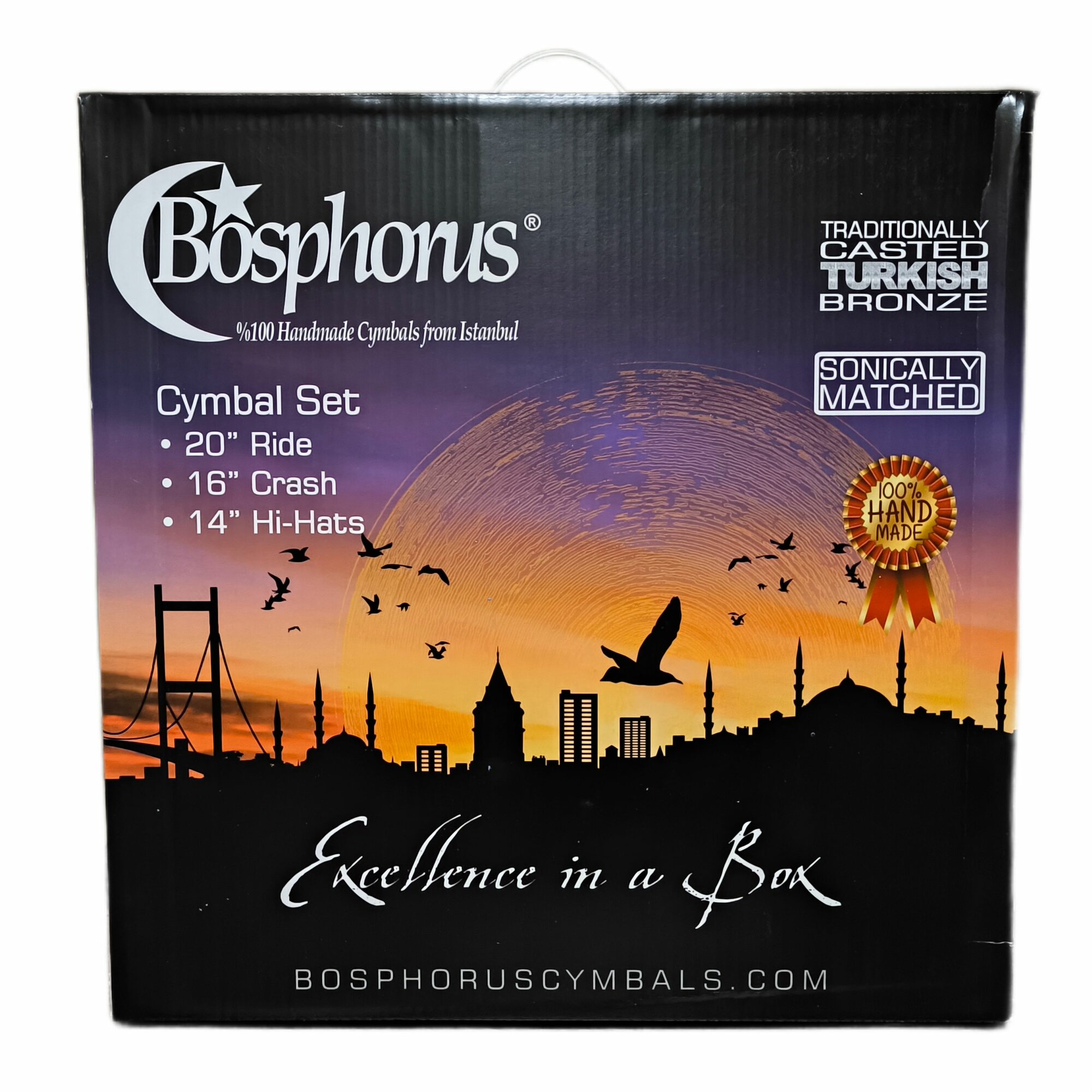 Набор тарелок для барабанов Bosphorus New Orleans Box Set 14"+16"+20"