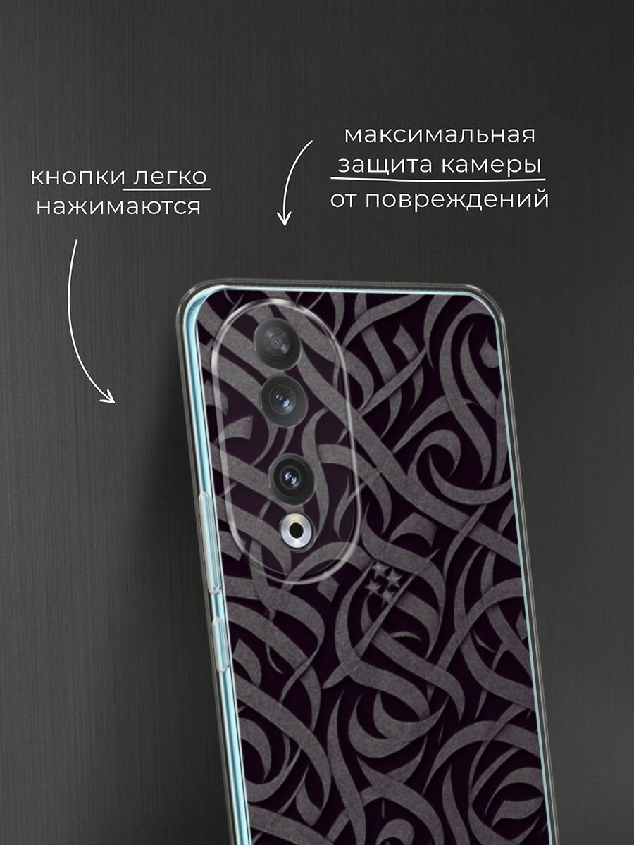Чехол на Honor 90 / Хонор 90 с принтом Металлическая паутина — фото 1