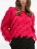 Свитер Oui Fringed sweater, размер 44, , red