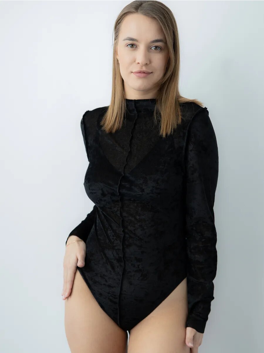 Боди из прозрачной сетки