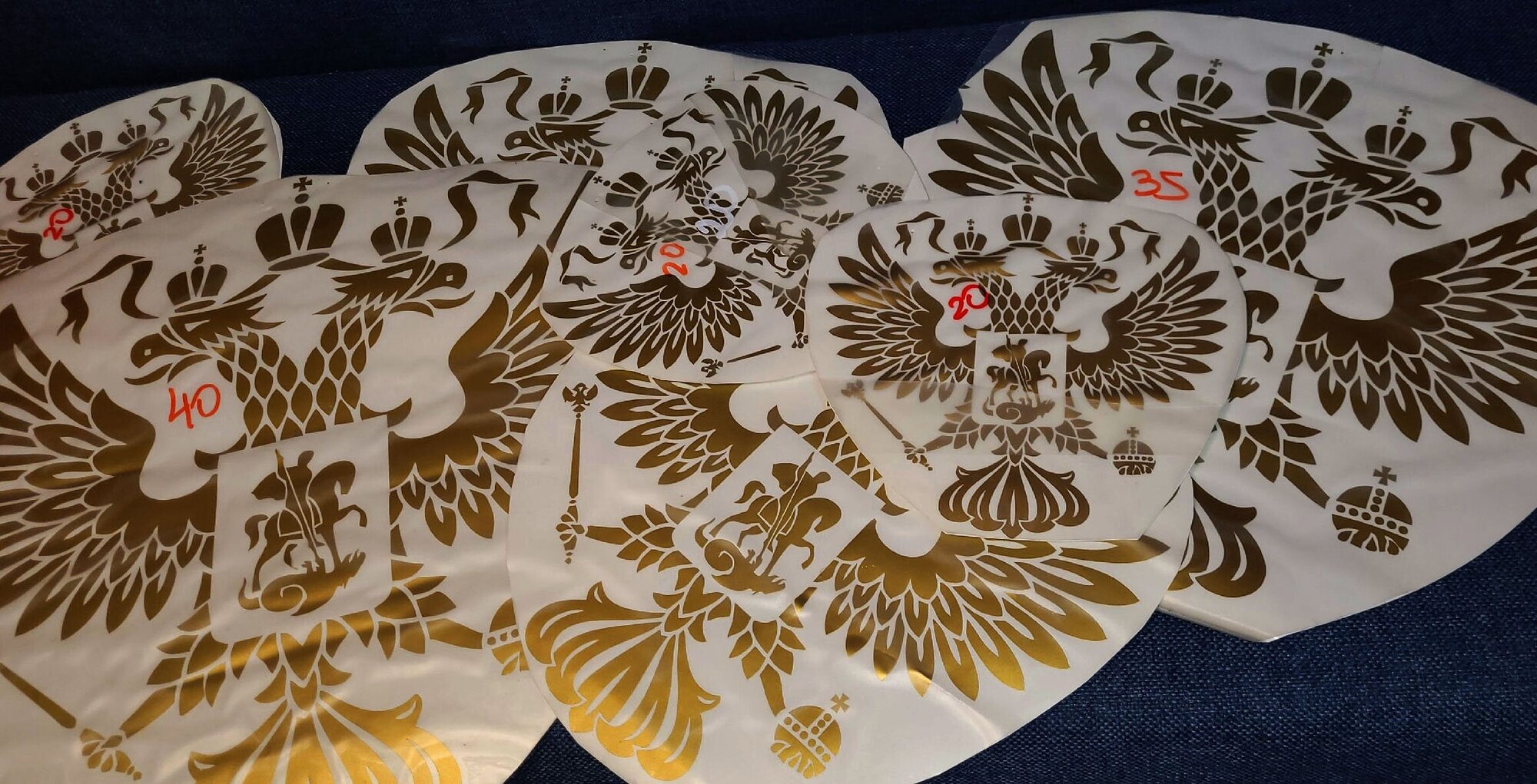 Наклейка на авто "Герб РФ"