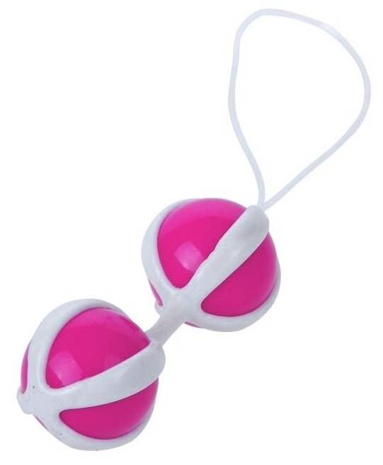 Baile Вагинальные шарики Be Mine Balls, белый/розовый