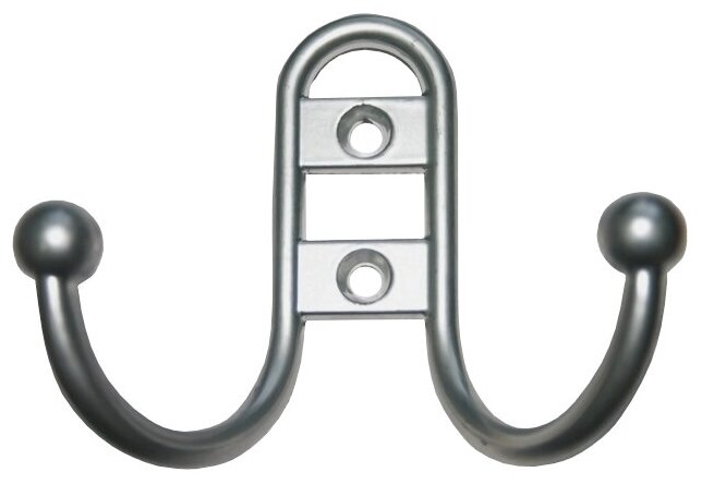 BRAND двухрожковый крючок из стали с хром-эффектом для крепления мебели и подвешивания