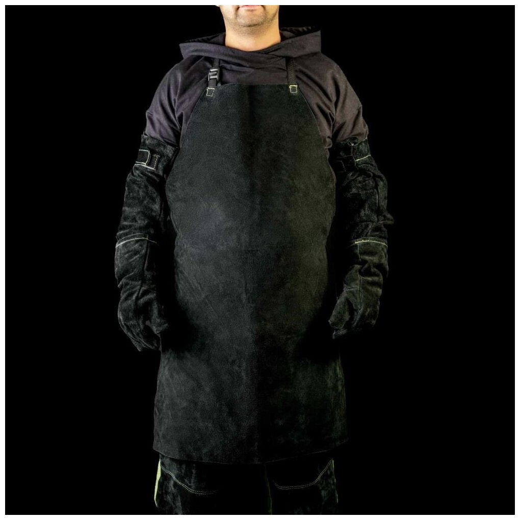 Цельный спилковый фартук КСМ рфсц-01