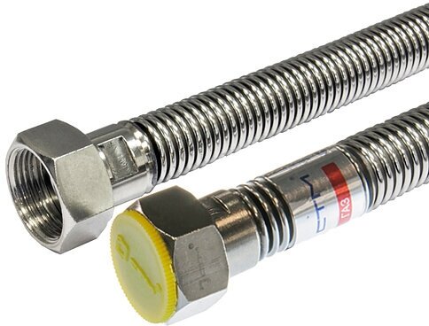 Подводка для газа сильфонная нерж. СТМ 1/2" внутренняя/внутренняя 0,6 м