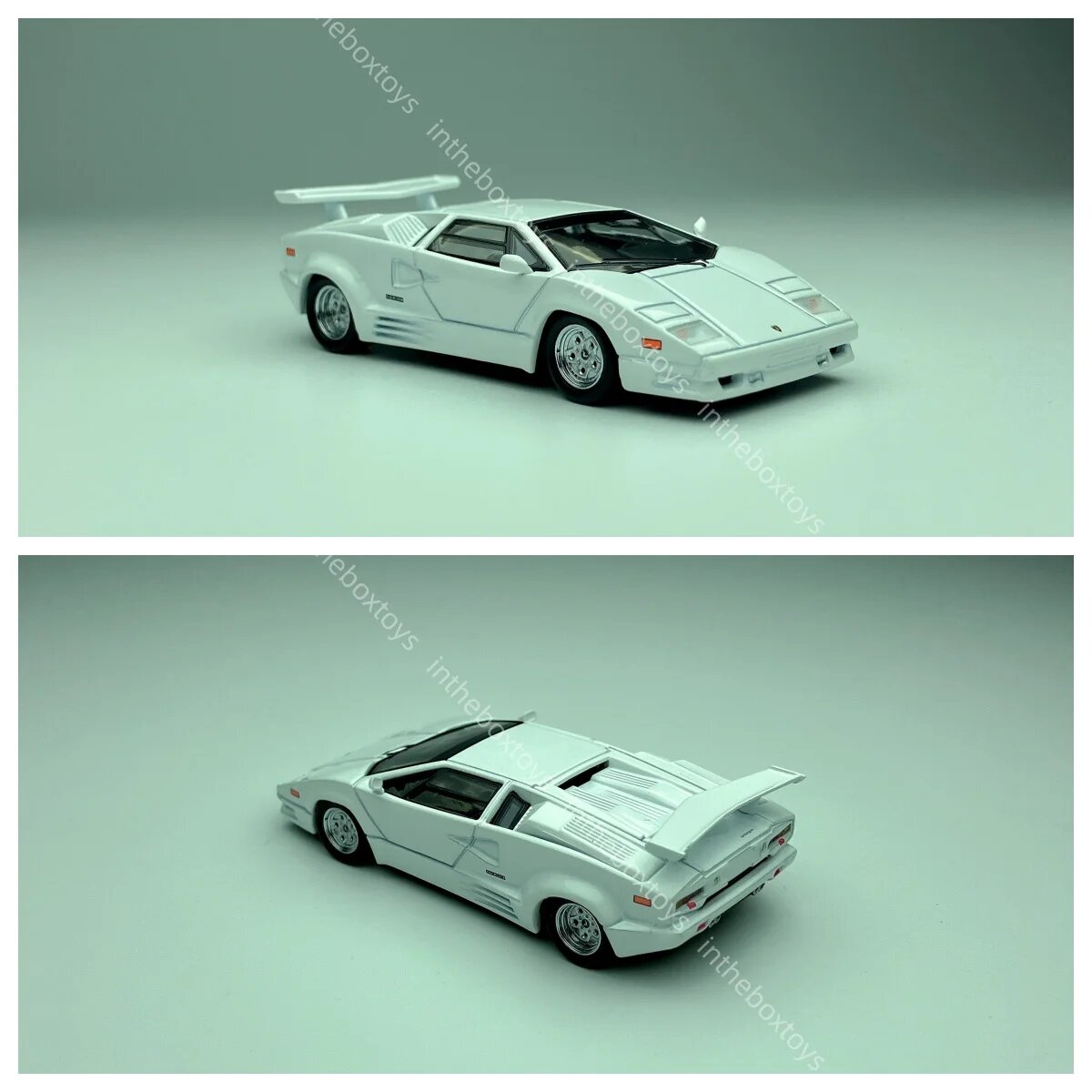 MINI GT 1/64 1134 Countach 25th Anniversary White LHD DIECAST CAR