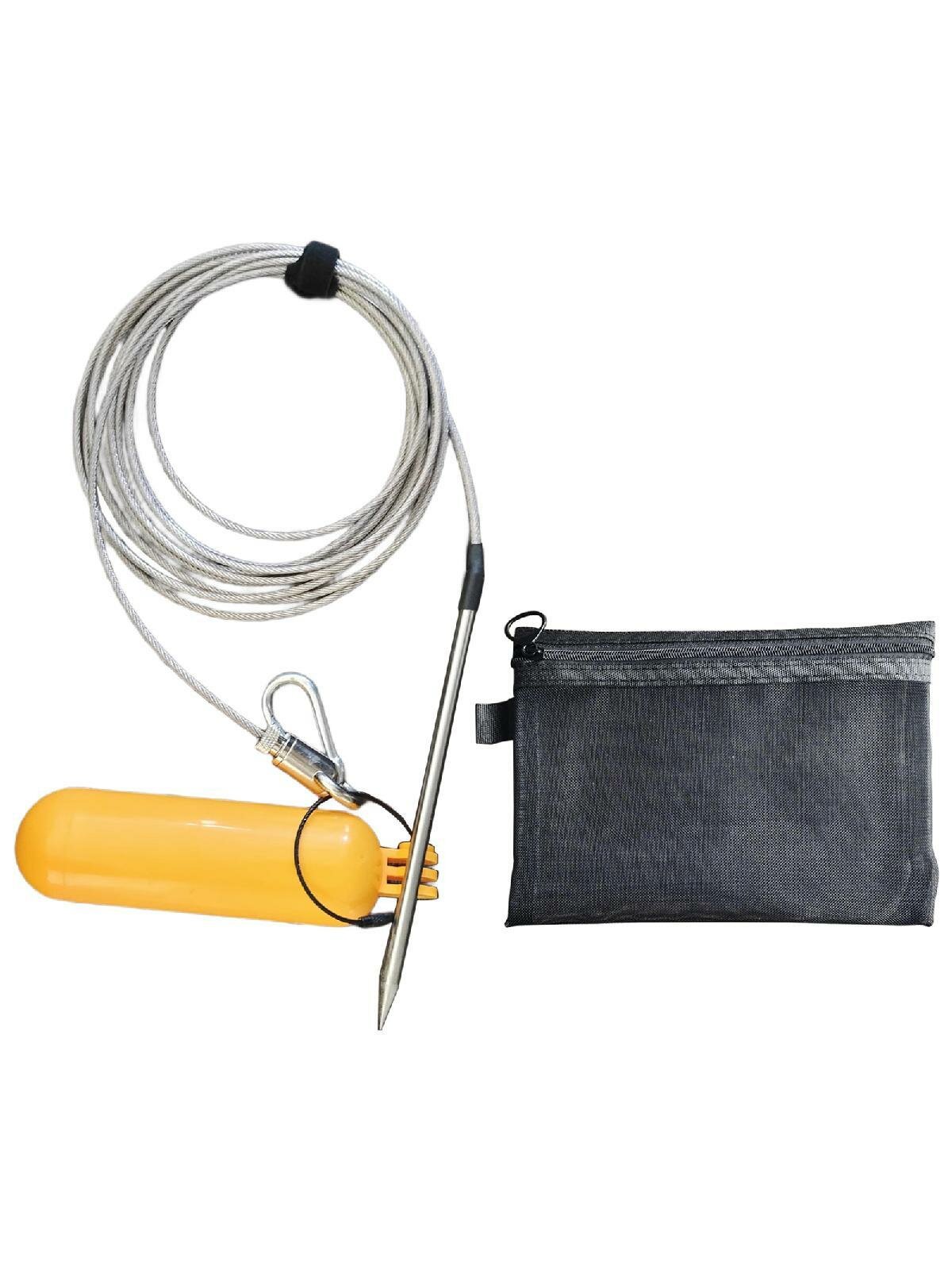 Рыболовный Стрингер Для Ловли Рыбы с Копьем, Рыболовная Игла, Крючок-Стрингер с Тросом и Поплавковым Шариком