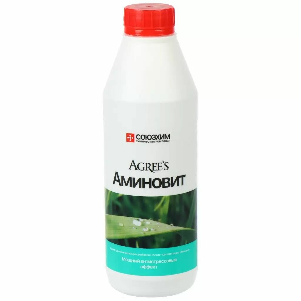Органоминеральное удобрение Аминовит Agree's 500 мл, жидкий стимулятор роста и антистрессовый комплекс для всех культур