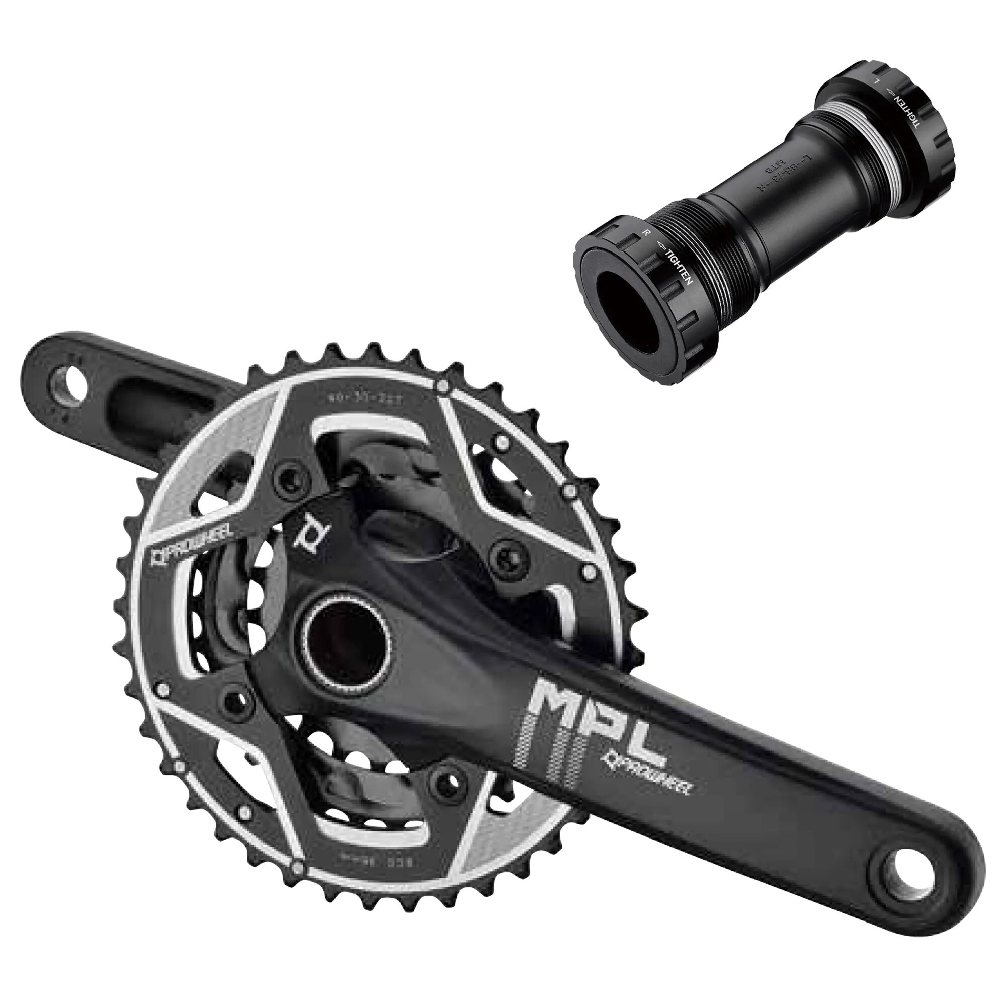 Система шатунов 3ск. 40T Prowheel MPL-971, 40/30/22T, 175мм, PW-BB73