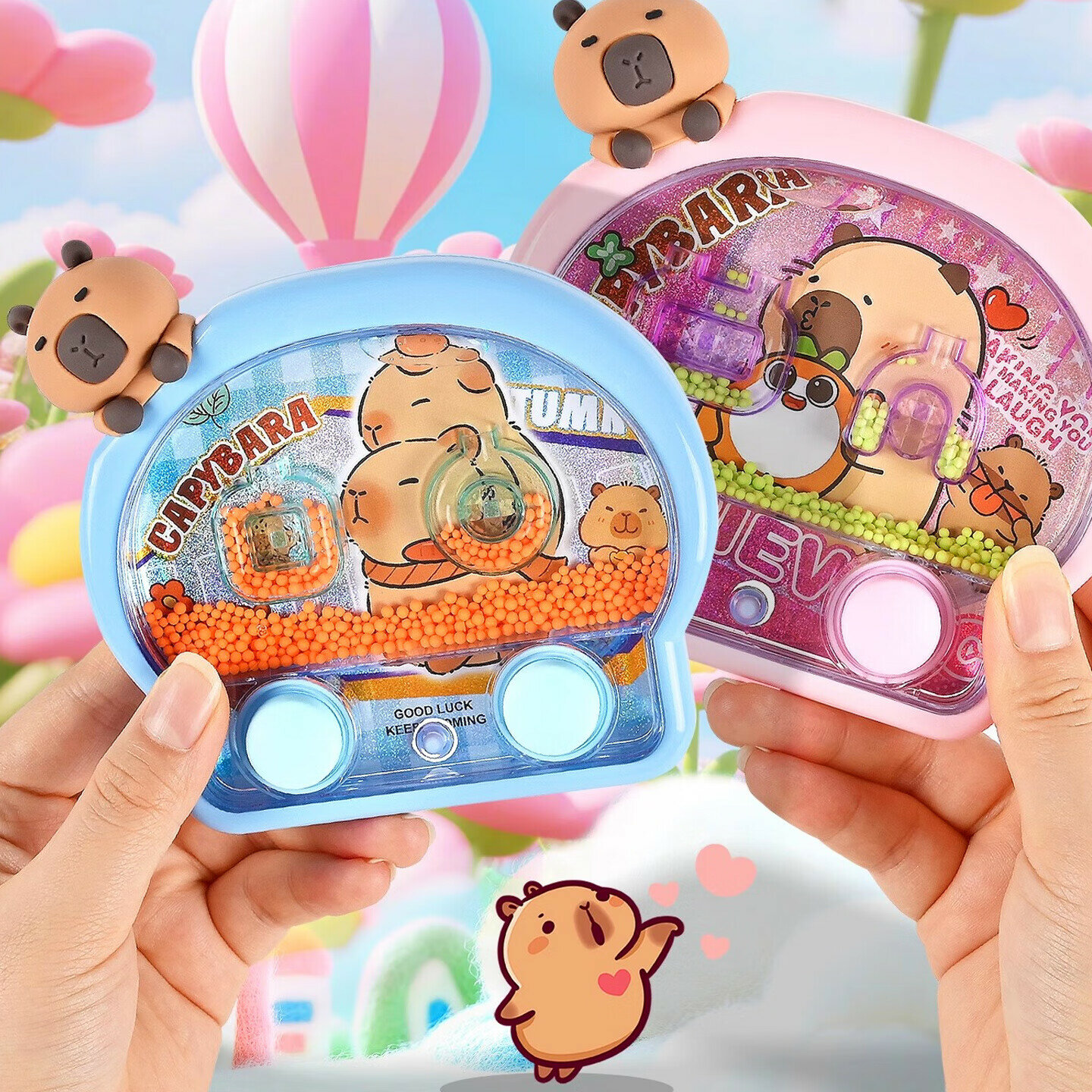 Игра-пистолет с водяными кольцами Dayanxiaowa Капибары синий для детей 7-10 лет Образовательная игрушка Цвет：Синий