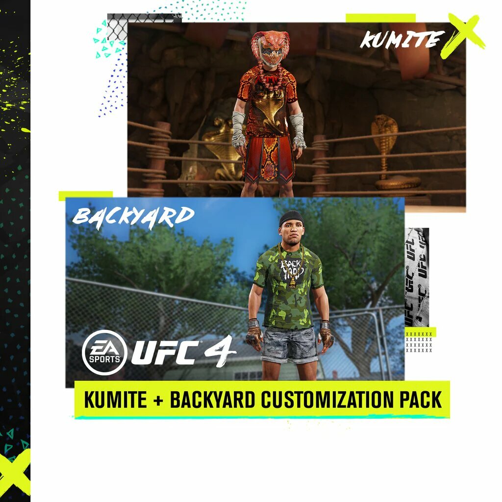 Дополнение UFC 4 - Backyard & Kumite Customization Packs, цифровое издание PlayStation 4, регион Индия / код пополнения баланса