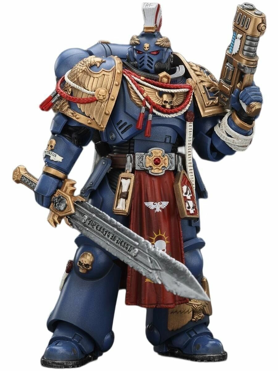Подвижная фигурка JOYTOY Warhammer 40K Ultramarines Relic Primus Armour with Plasma Pistol and Combat Blade, Игры для персонажей Коллекция подарков на день рождения