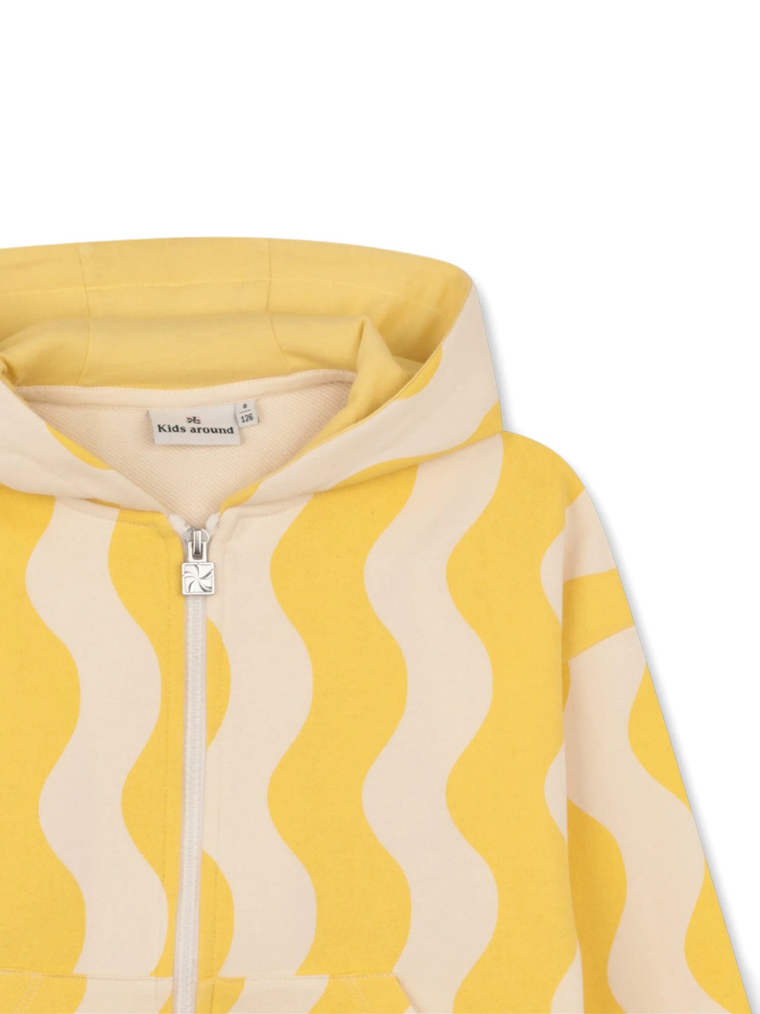 Бюстгальтер Kids around Wave-pattern zip-up hoodie, размер 4 года, Желтый — фото 1