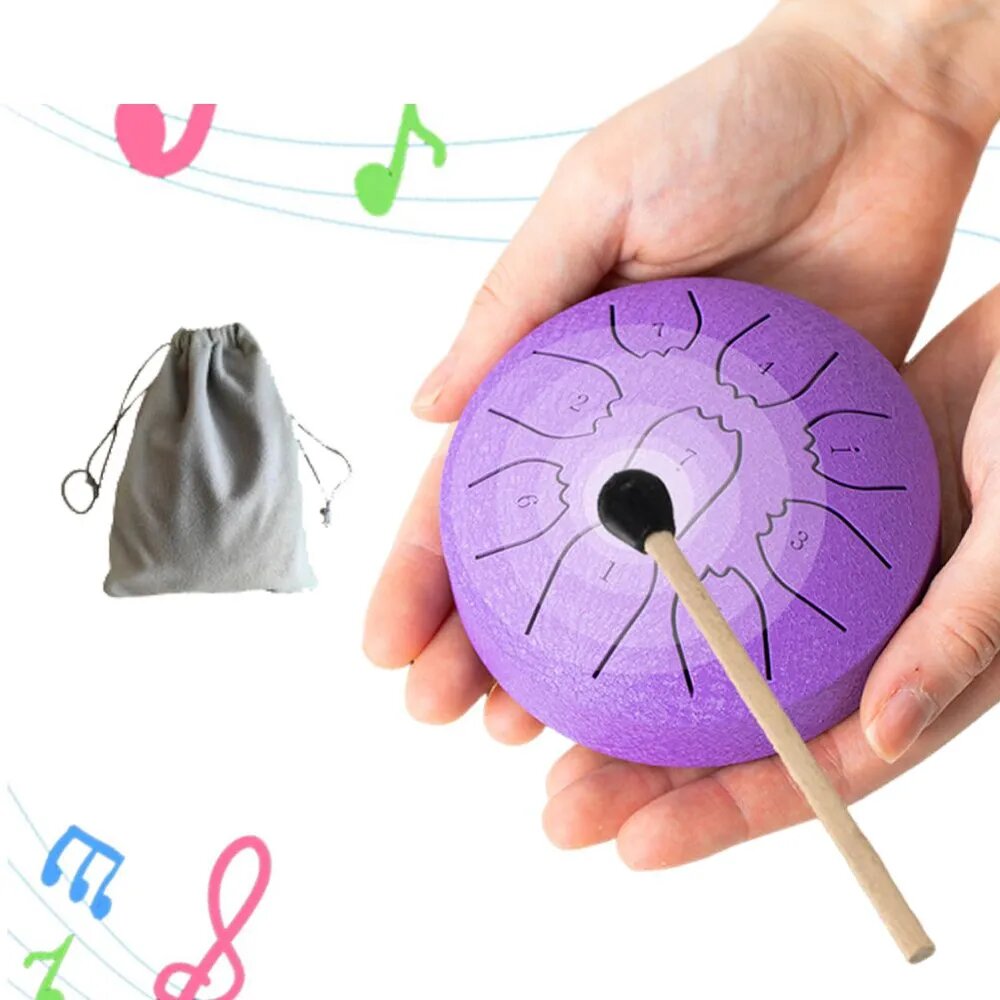 4-дюймовый 9-тоновый стальной барабан в тональности C с аксессуарами для начинающих