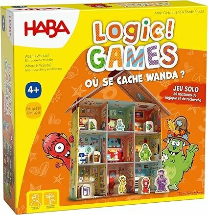 Детская настольная игра-головоломка Haba - "Где прячется Ванда?", для одиночного прохождения, от 4 лет - 306808
