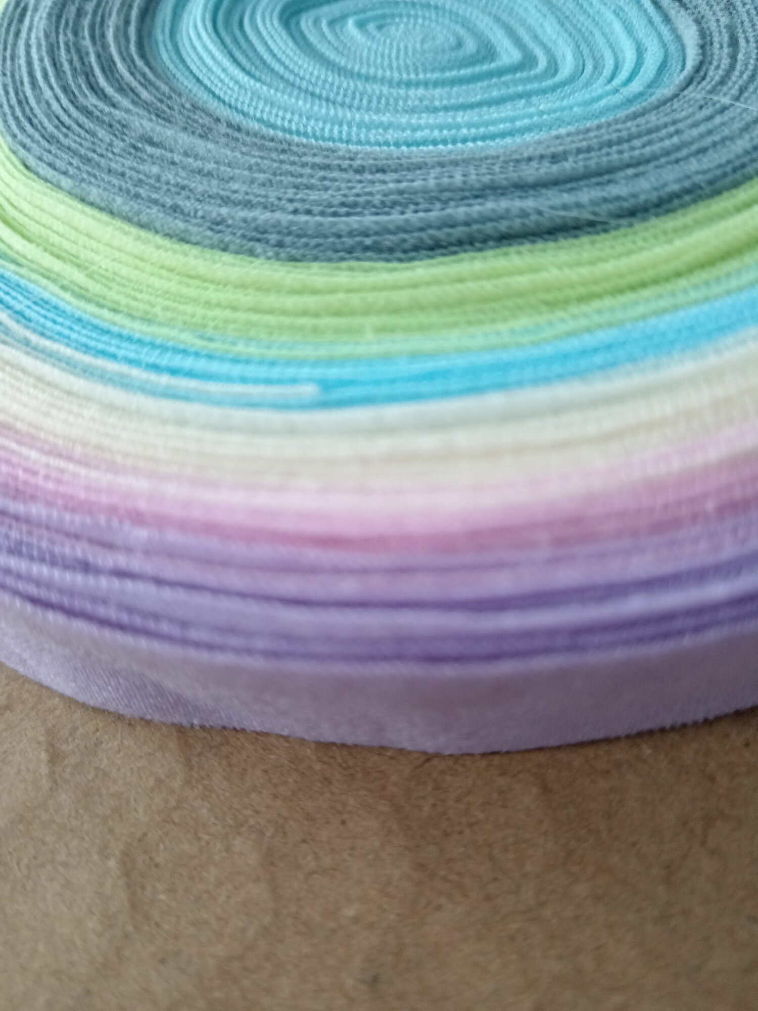 Резинка бейка бельевая окантовочная матовая со сгибом набор, 7 цвета 17.6 метров