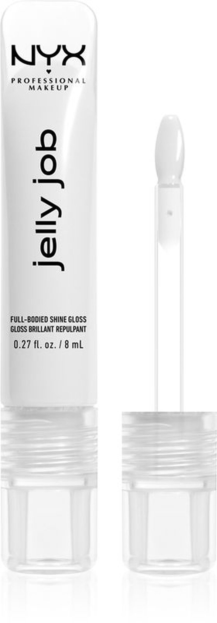 NYX Блестящий блеск для губ с эффектом придания объема Jelly Job 7,5 мл оттенок Just Jelly