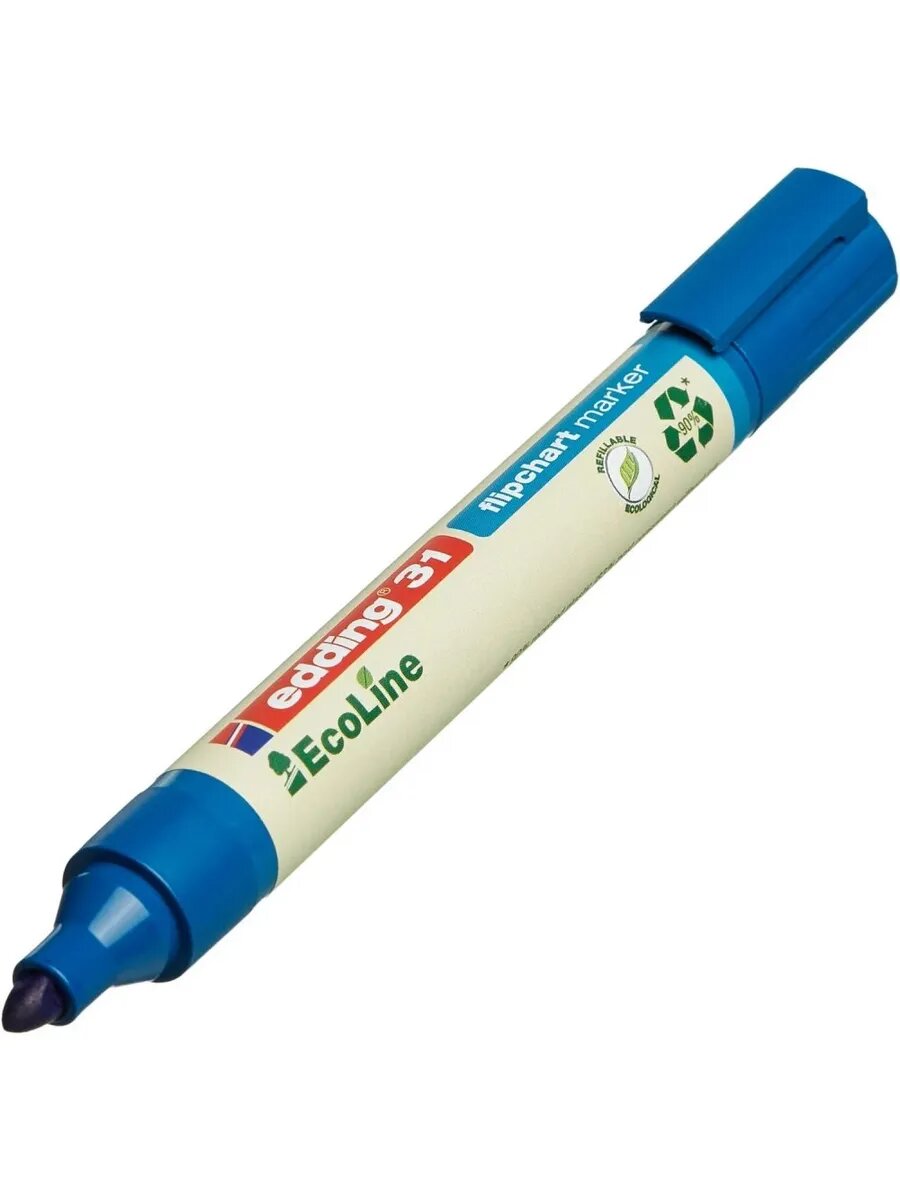 Удобный маркер для флипчартов EDDING Ecoline синий